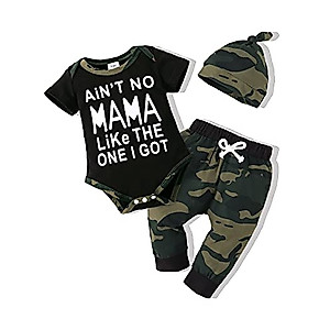 NZRVAWS Baby Boy Clothes 0-3 Months Newborn Boy Outfits Infant Boy Bodysuit Pants Set Baby Boy's Clothing Summer Clothes