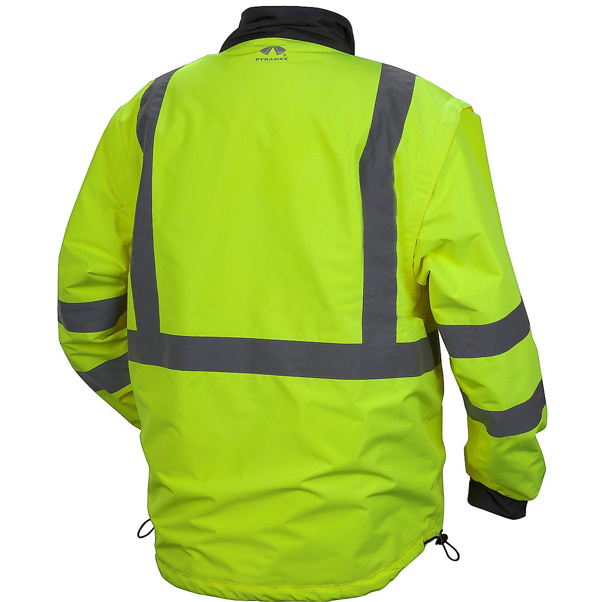 PYRAMEX RJR34 Series 4 in 1 Reversible Windbreaker Jacket Hi Vis Lime 3X Large