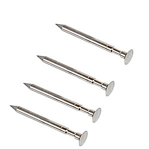 Red Dirt Derby Pinewood Car Machined, Polished and Grooved Axles - (4 Axles) - Groove Plus Angled Head Reduces Friction While Increased Diameter Reduces Wheel Wobble thereby Increasing Speed