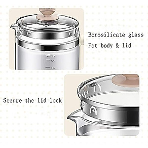 Electric kettle 1.5L capacity glass health pot Multifunctional flower teapot Automatic electric stew bird's nest pot electric kettle