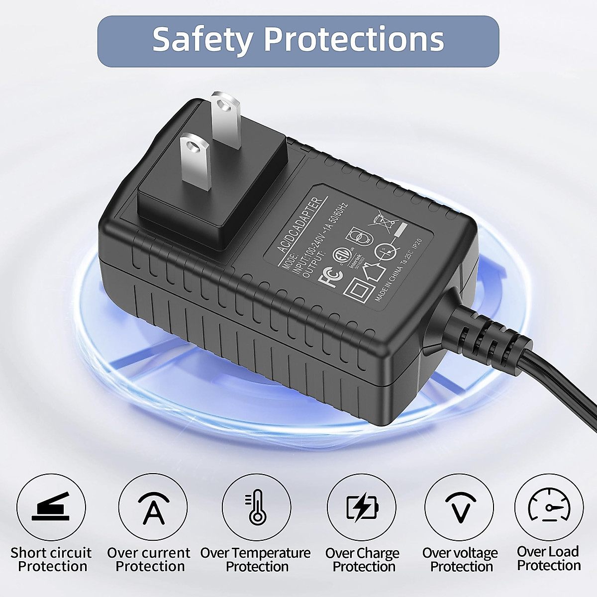 24V Power Cord for Legiral Le3 Le6 Le9 Le11 Portable Massage Gun AC/DC Adapter Massage Gun 24V1A Charger Power Supply