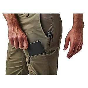 5.11 Tactical Men's Ridge Pant, Flex-Tac Stretch Fabric, Comfort Waist, Style 74520, Ranger Green, 42W x 34L