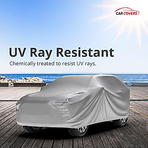 CarCovers Weatherproof SUV Cover & Warranty Compatible with Subaru 2018-2019 Crosstrek - Outdoor Cover Theft Cable Lock SUV Accessories Better Than Waterproof