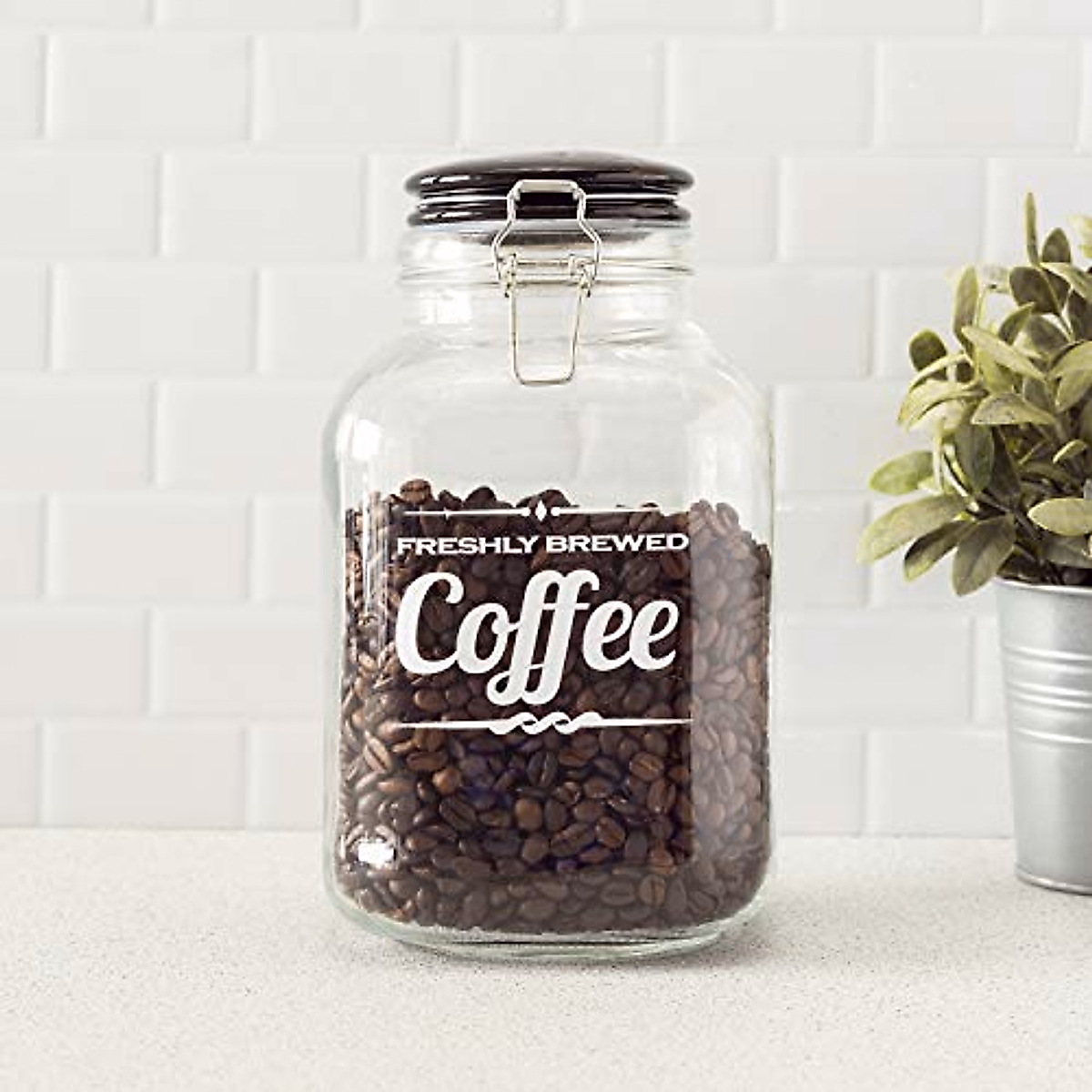 Home Basics B01A7OFF44, Coffee, Clear