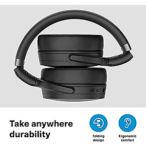 Sennheiser HD 450SE Bluetooth 5.0 Wireless Headphone with Alexa Built-in - Active Noise Cancellation, 30-Hour Battery Life, USB-C Fast Charging, Foldable - Black