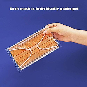 50 Pcs Individual Package Kids Disposable Face Masks,3 Layers Multicolored Facial Masks with Adjustable Elastic Ear Loop Respirator Safety Mouth Masks