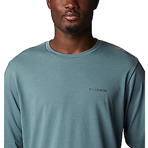 Columbia Men's Thistletown Hills Long Sleeve Logo Tee, Metal, Large