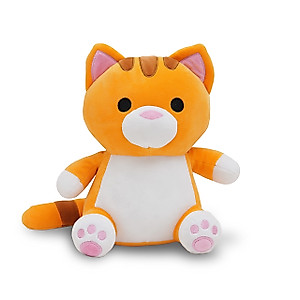 Avocatt Orange Cat Plush Toy - 10 Inches Plushie Stuffed Animal - Hug and Cuddle with Squishy Soft Fabric and Stuffing - Cute Cat Gift for Boys and Girls