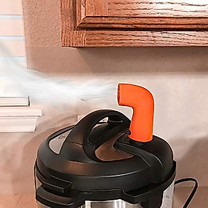 Steam Release Diverter Accessory Fits Instant pot 3, 5, 6,8 Qt Duo & Smart Models Only,Made By High Grade Food Silicone,Helps Protect Cabinets-Orange