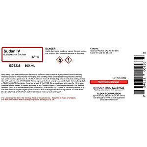 ALDON Innovating Science 0.5% Sudan IV Solution, 500mL - The Curated Chemical Collection