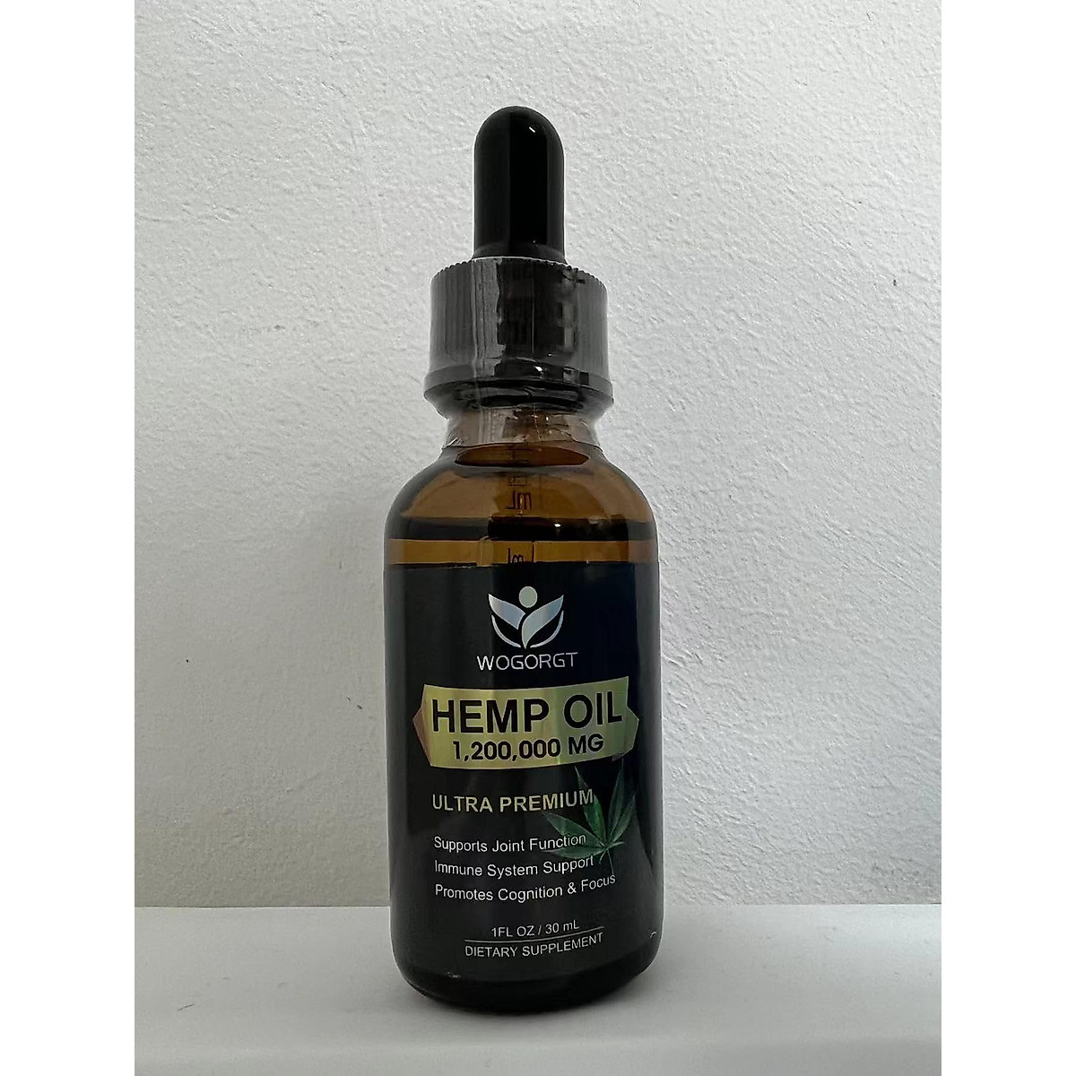 (3 Pack) Organic Hemp Oil - 100% Natural Hemp Oil Extract, Relaxation, Immune Support, Rich in Omega 3, 6, 9 Fatty Acids, Vegan - 30mL