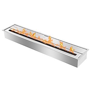 36" Indoor Ethanol Burner - Ignis Eco-Hybrid 3600 Ventless Fireplace Insert