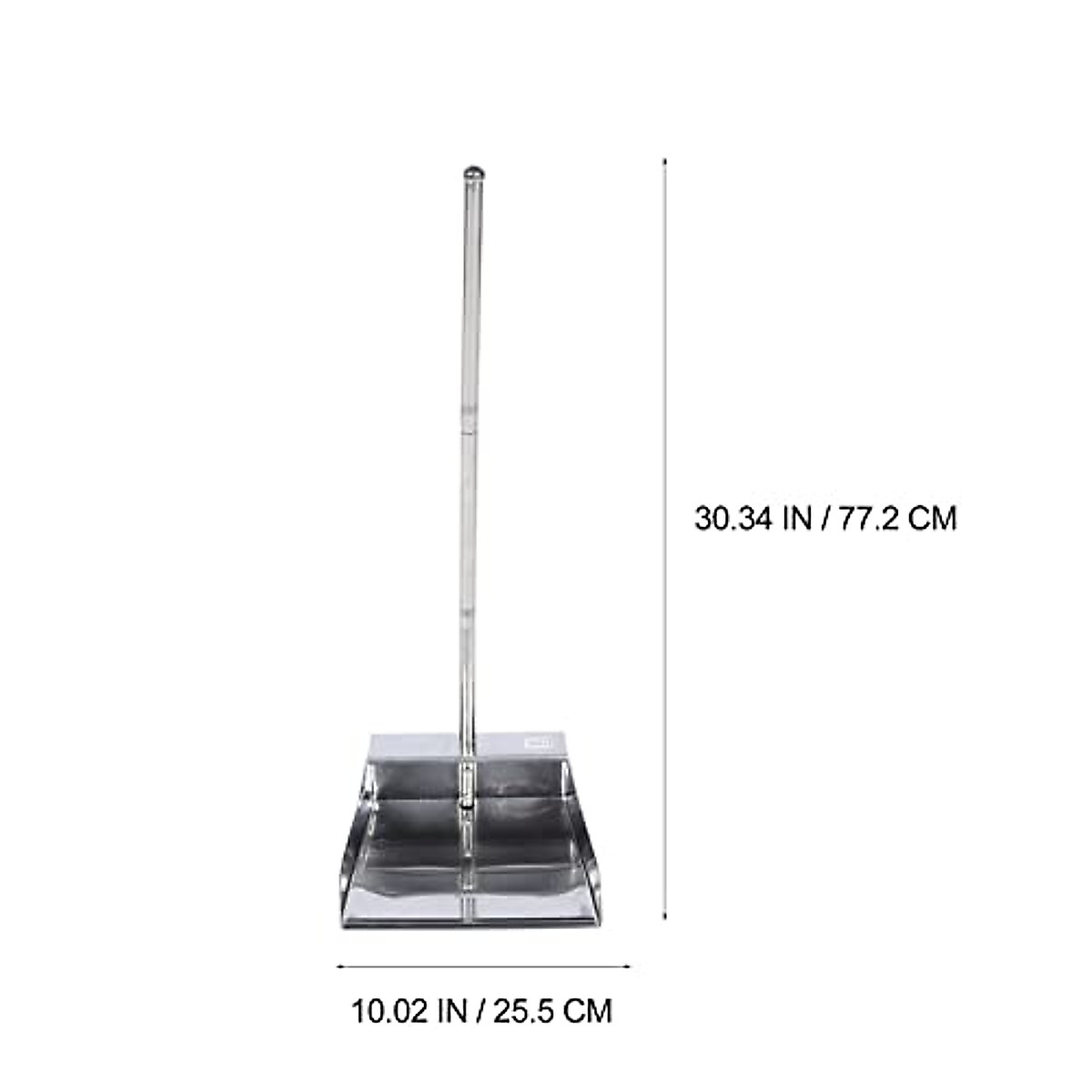Dust Pans with Handle, Stainless Steel Dustpan Cleaning Tool, for Lobby, Garage, Home and Yard (30.34X10.02 in)