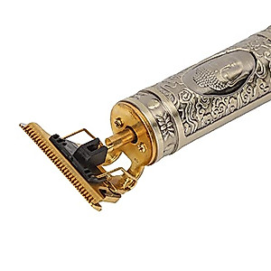 Hair Clippers for Men, Hair Trimmer T Blade Trimmer Zero Gapped Trimmer, Cordless Rechargeable Beard Trimmer Shaver Hair Cutting Kit (Gold)