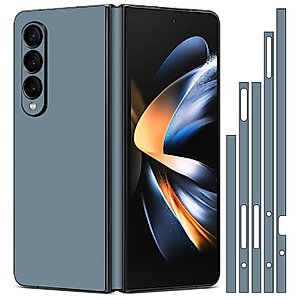 2 Pack for Samsung Galaxy Z Fold 4 Phone Sticker Skin Wrap 3M Vinyl Ultra Thin Slim Ultralight Decal Glass Protector Film Protective for Back Side Borders Camera