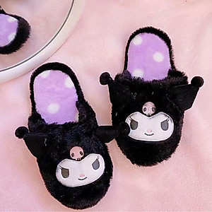 Kawaii Slippers, One Size Fits Most Winter Warm Indoor Bedroom Shoes Women Girls