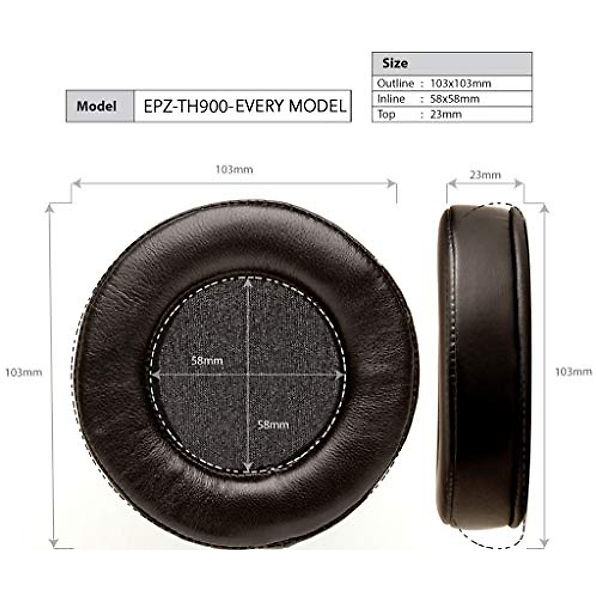 Dekoni Audio Fostex TH900 Fenestrated Sheepskin Ear Pad Set