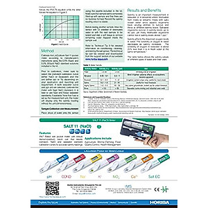 HORIBA LAQUAtwin Salt-22 Compact Salt Meter (Ion Selective Eelectrode Method) for Water, Viscous Liquids, Solids, and Powder Samples