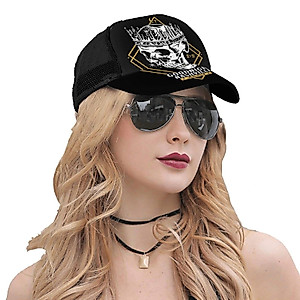 Jelly Rapper Rock Roll Baseball Cap Mesh Hat Casquette Unisex Aldult Cool Dad Hat Rave Cap Adjustable Ball Cap for Adult Womens Black