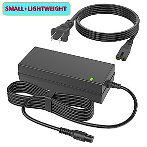 Jucuwe 42V 2A Power Adapter Powerfast 3-Prong Connector for 36V Sports Mod,and Pocket Mod 10S Lithium Battery,Charger Replacement for Electric Scooter