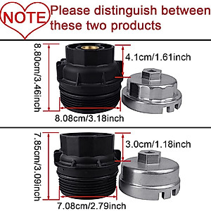 Oil Filter Wrench for Toyota,Lexus,RAV4,Camry,Cruiser,Avalon,Tacoma,Tundra,Highlander,Sienna-64mm 14 flute Oil Filter Cap Removal Tool