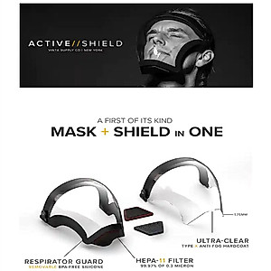 TRIrunpdl 2 Pack Clear Full Safety Face Shield for Adults Women Men, Adjustable & Reusable Super Protective Face Shields with Super Lightweight, High-Definition, Anti-Fog Red