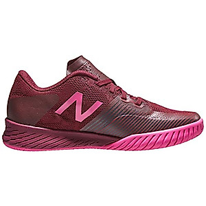 New Balance Women's 896 V3 Hard Court Tennis Shoe, Peony/Vivid Coral, 5.5 W US