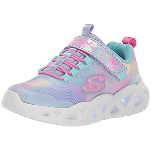 Skechers Kids Kids Princess Wishes Sneaker, Lavender/Multi, 10 US Unisex Toddler