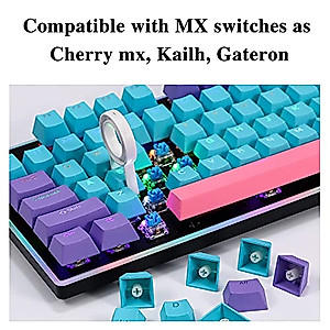 Ussixchare Backlit PBT keycaps for 60 Percent Gaming keyboad 104-Key Caps Set TKL OEM Profile Compatible with 60%/87/104 Keyboard (Joker)