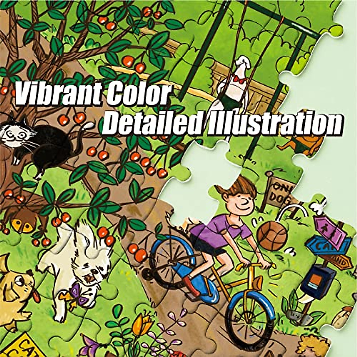 Antelope - 1000 Piece Puzzle for Adults, Dog Park Jigsaw Puzzles 1000 Pieces - 1000 Pieces High Resolution, Matte Finish, Smooth Edging, No Dust Leisure Animal Puzzle