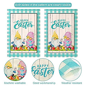 Set of 10 Gnome Seasonal Garden Flags, Double-side Printed Festival Yard Flag Vertical Burlap Gnome Garden Flags Colorful Welcome House Flag for Halloween Christmas Fall and More(12.6 x 18.1 inch)