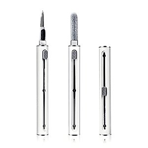 Airpod 1 2 3 Cleaner Kit, Cleaning Pen with Soft Brush,3 in 1 Multifunction Earbud Cleaning Kit for Bluetooth Earphones Case Headphones Cleaning Tools for Watch, Laptop, Camera Gift…