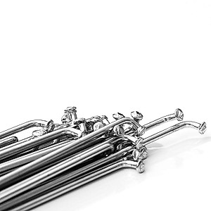 BaveL Steel Spokes Mountain Bike Spokes MTB 162mm-172mm w/Nipples 36PCS (Silver, 165)