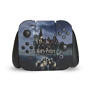 Head Case Designs Officially Licensed Harry Potter Castle Graphics Vinyl Sticker Gaming Skin Decal Cover Compatible With Nintendo Switch Console & Dock & Joy-Con Controller Bundle