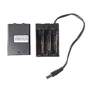 Multiple Models,USB Female Socket/DC 5.5 x 2.1 mm Plug 8 AA - 12 Volt / 6 AA - 9 V / 4 AA - 6 V / 3 AA - 4.5 V /2AA - 3 V Battery Charger Case Holder,with On Off Switch (DC-3AA-4.5V)