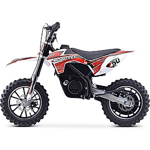 MotoTec 24v 500w Gazella Electric Dirt Bike Red