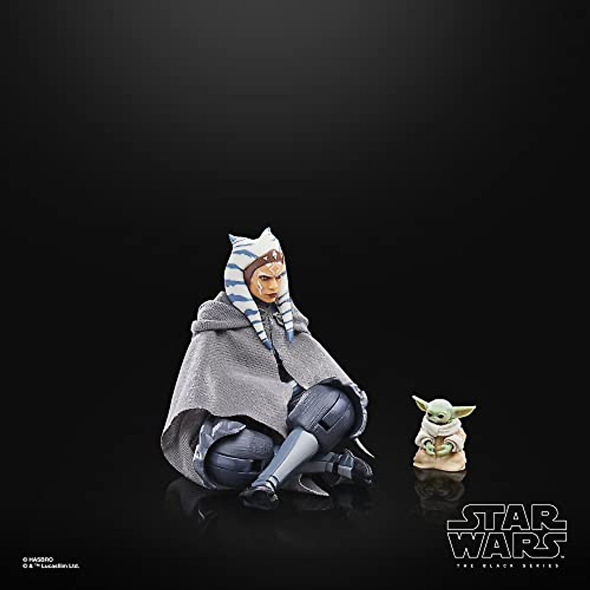 STAR WARS The Black Series The Mandalorian, Ahsoka Tano & Grogu Toy 6-Inch-Scale The Mandalorian Collectible Action Figure 3-Pack, Toys for Kids Ages 4 and Up (Amazon Exclusive)