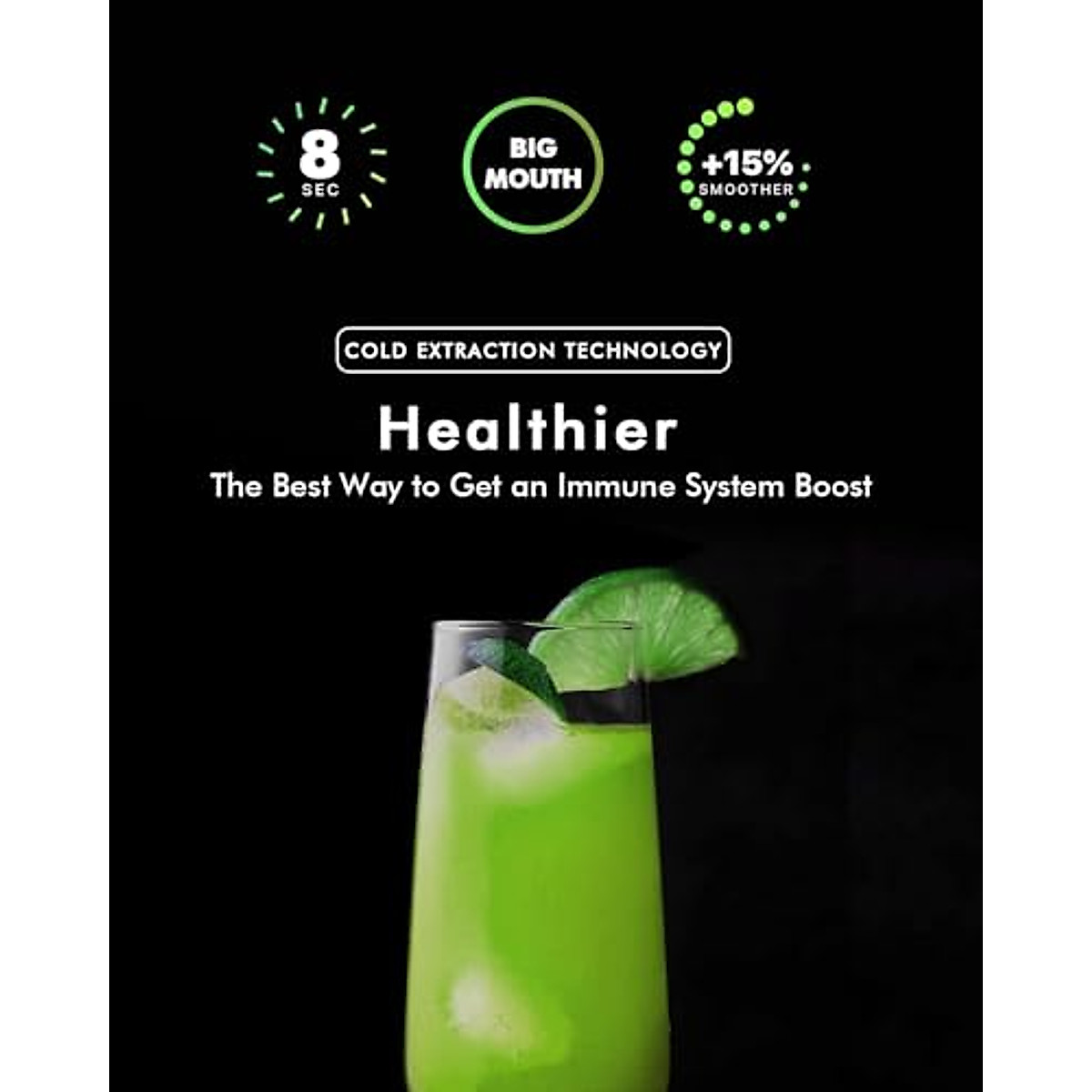 SiFENE Juicer Extractor, 3.2" Wide Mouth, Robust 800W Juicer Machine for Fresh Fruits and Vegetables, BPA-Free Stainless Steel, Quick Cleanup