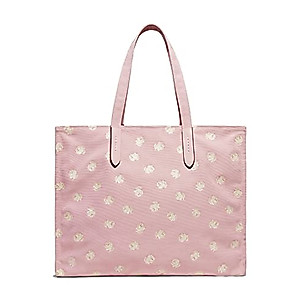 COACH Bunny Graphic Canvas Tote 42 Powder Pink Multi One Size