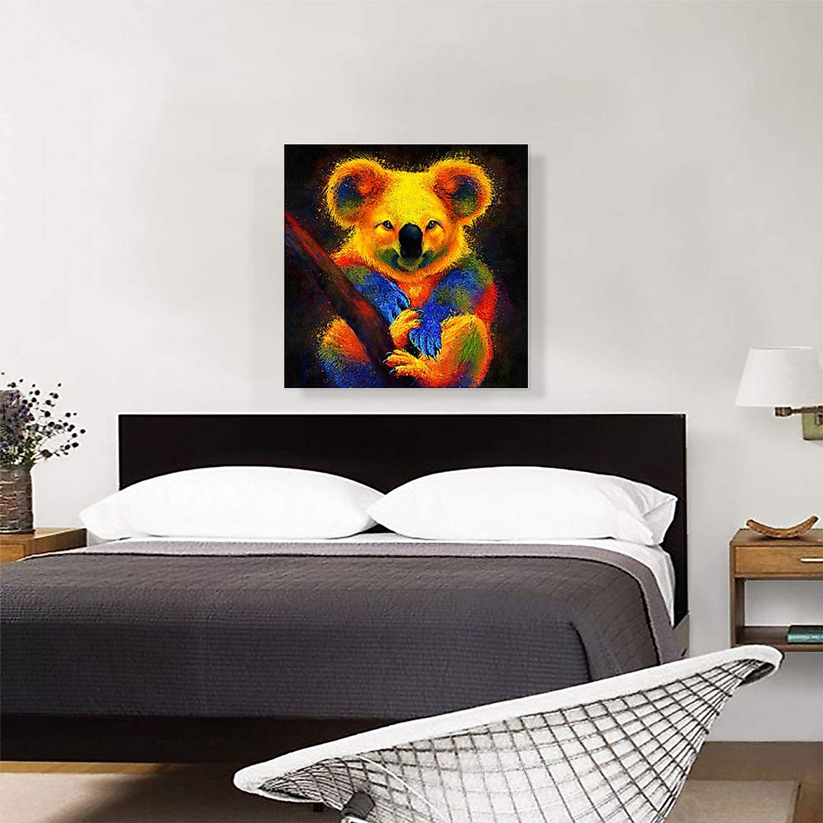 ARTCANVAS Koala Bear Australia Canvas Art Print Stretched Framed Painting Picture Poster Giclee Wall Decor - 26" x 26" (1.50" Deep)