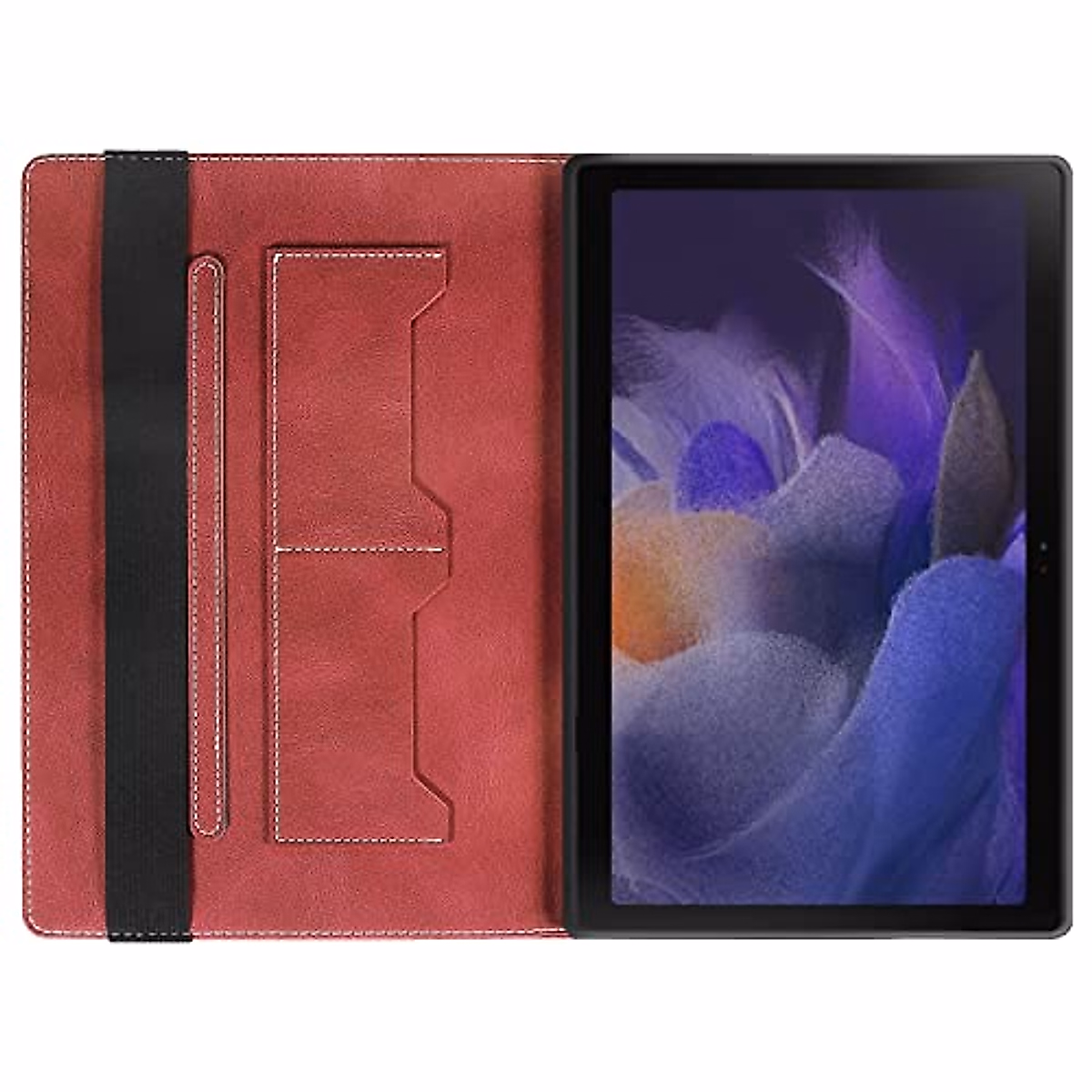 Tablet PC Case Compatible With Samsung Galaxy Tab A8 10.5-Inch 2021 (SM-X200/X205/X207) PU Leather Case Protect Case Adjustable Fixing Strap Bracket Card Slot Shockproof Tablet PC Case Tablet home ( C