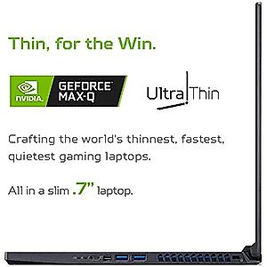 acer 2021 Newest Predator Triton 500 Gaming Laptop, 15.6" FHD NVIDIA G-SYNC Display 300Hz, Intel Core i7-10750H, GeForce RTX 2070 Super, 32GB DDR4 RAM, 1TB NVMe SSD, Wi-Fi 6, RGB Backlit KB,Win10