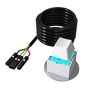 DKE Power Supply Control Adapter Cable 2M External PC Power Button ATX Desktop Computer Case Motherboard Switch On Off Power SW Cables