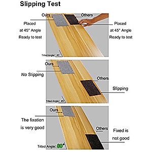 Non Slip Rug Pad Grippers - 5x7, 1/8" Thick, (Felt + Rubber) Double Layers Area Carpet Mat Tap, Provides Protection and Cushioning for Hardwood or Tile Floors