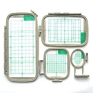 CKPSMS Brand - #Embroidery Hoop-4 Embroidery Hoop Compatible with/Replacement for Brother brand PE770 PE700 PE700II Machine - PE-770 Condition + (Embroidery Hoop-4 1SET)