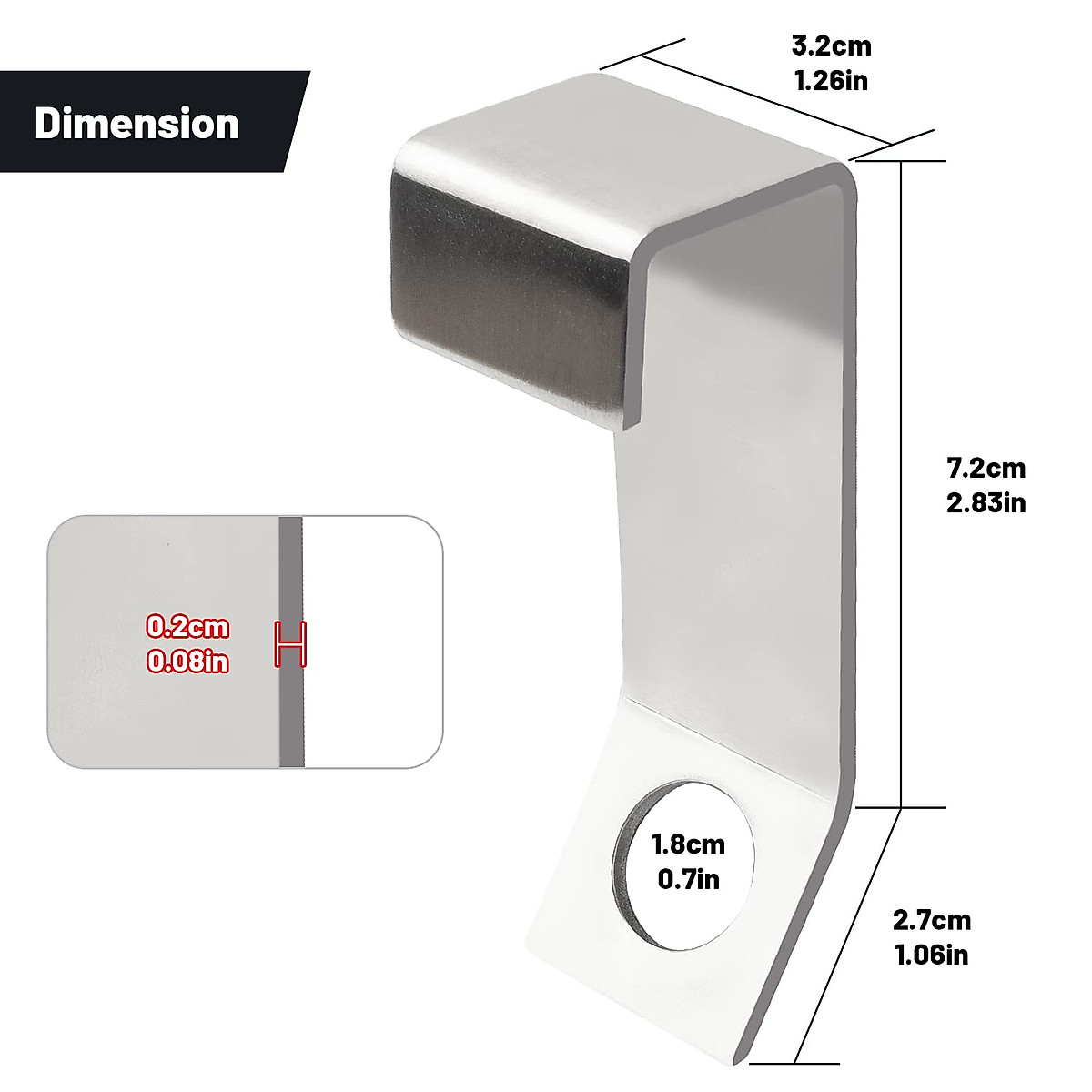 Omoojee Cooler Lock Bracket, 2 Pack, Compatible with Yeti/RTIC Coolers, Tie Down Kit Made of Premium Stainless Steel