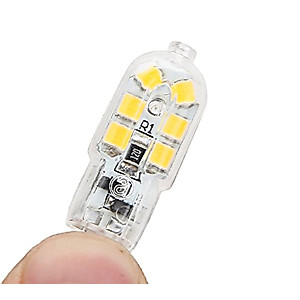 G4 LED Light Bulbs G4 Bi-Pin Base 1.5W (20W Halogen Bulb Equivalent) 12V Warm White 3000K LED Bulbs for Landscape Ceiling Under Counter Puck Lighting,Pack of 10,Clear Cover