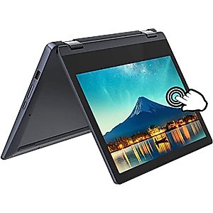 Lenovo 2022 Flagship Chromebook 11.6" HD 2 in 1 Touchscreen Laptop Computer, 8 Core- Mediatek MT8183, 4GB RAM, 64GB eMMC, WiFi, Bluetooth, Webcam, Chrome OS, Abyss Blue