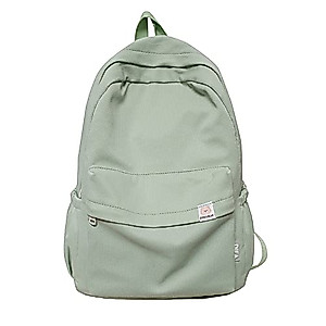 YFGBCX Cute Aesthetic Backpack for Women Solid Color Backpack Lightweight Classic Backpack for Women Laptop Backpack Casual Kawaii Backpack for Travel, Work