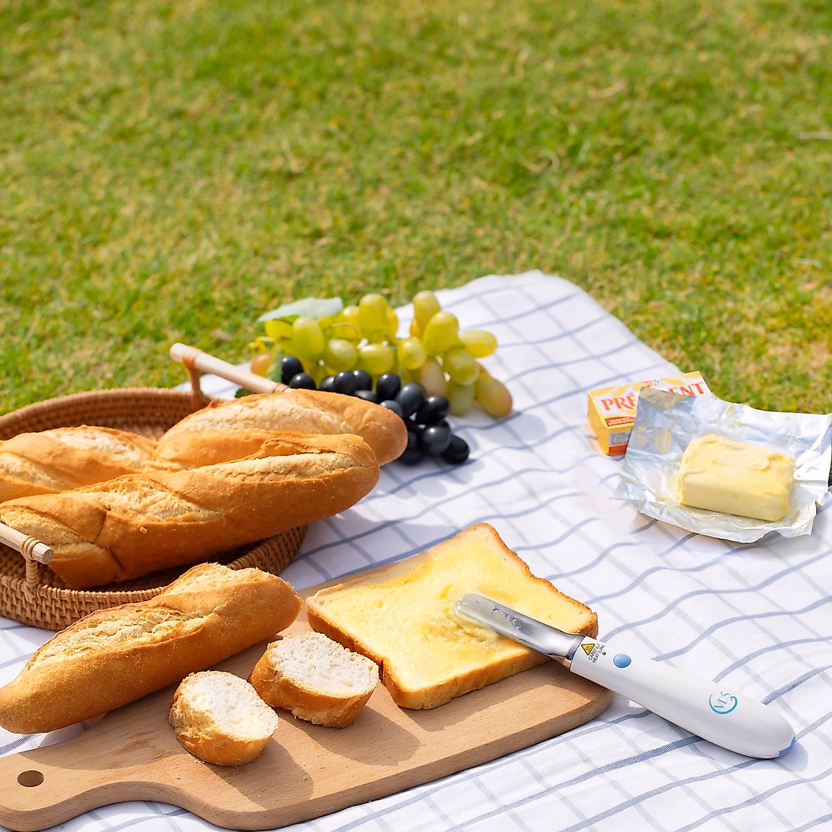 ANSIBLE Electric Heating Butter Spreader, Rechargeable Butter Knife, Stainless Steel Blade, Can Quickly Melt Butter, Cheese, Jam, Ice Cream